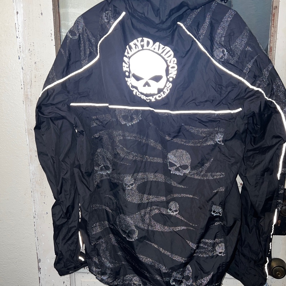 Harley Davidson Reflective Skull Rain Suit - Gem